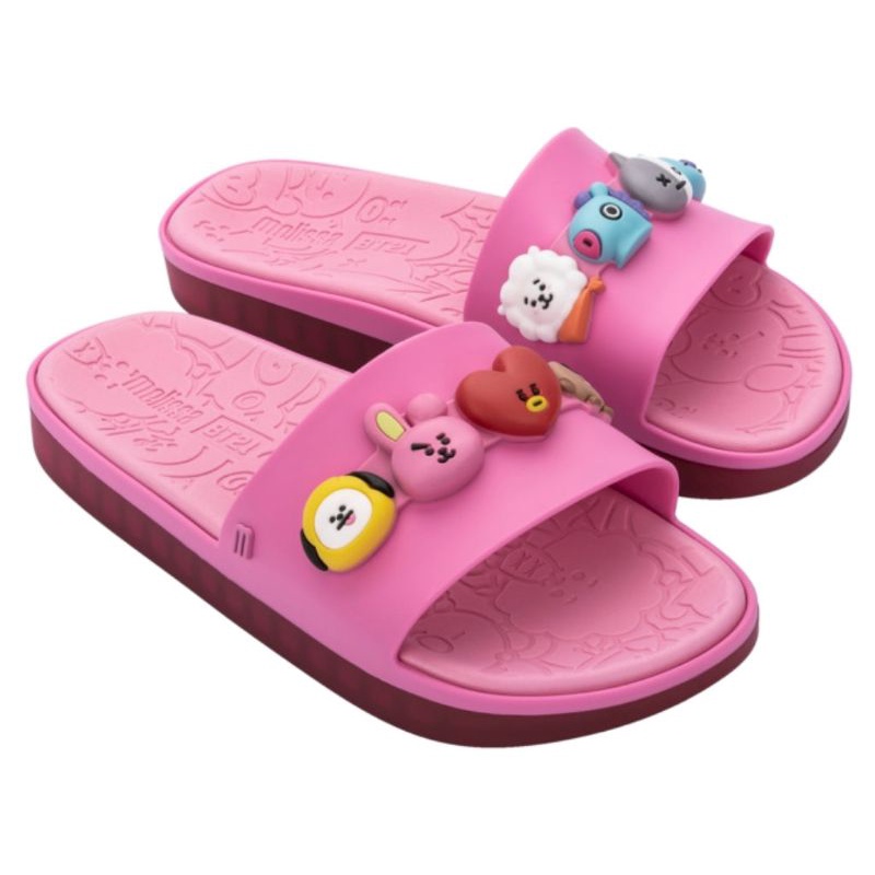 Jual Melissa beach BT21 BTS sandals pink sz 39 new... ittaherl / sandal ...