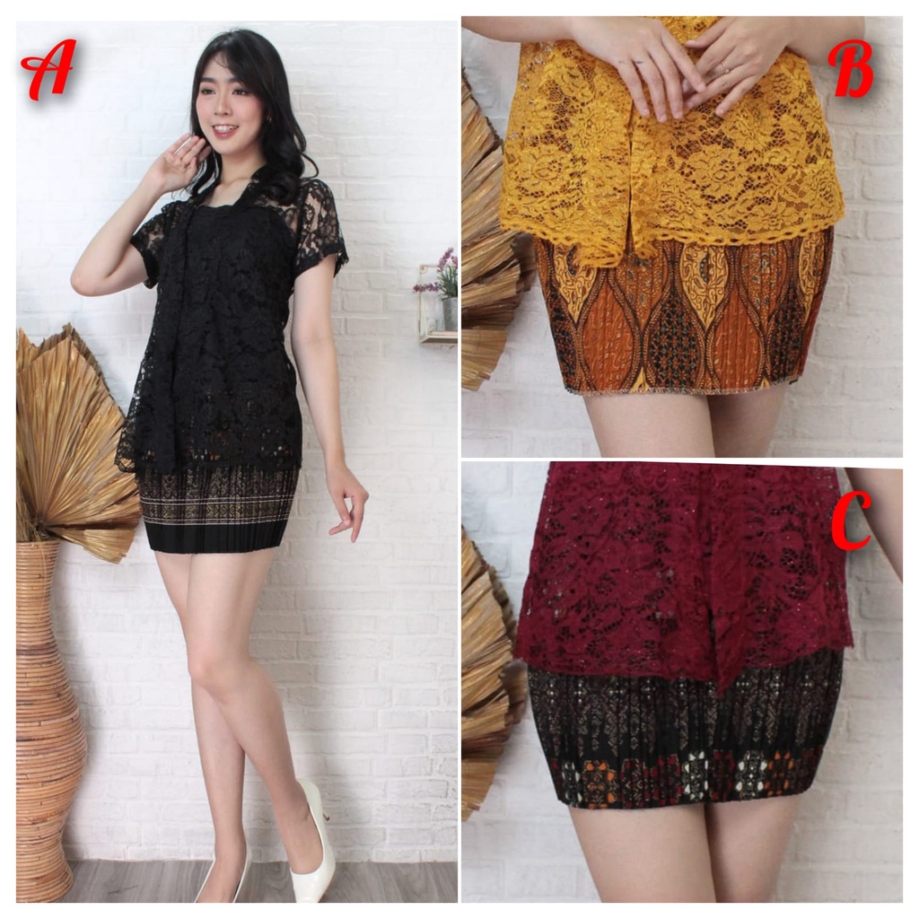 Jual mason rok mini plisket batik wanita | Shopee Indonesia