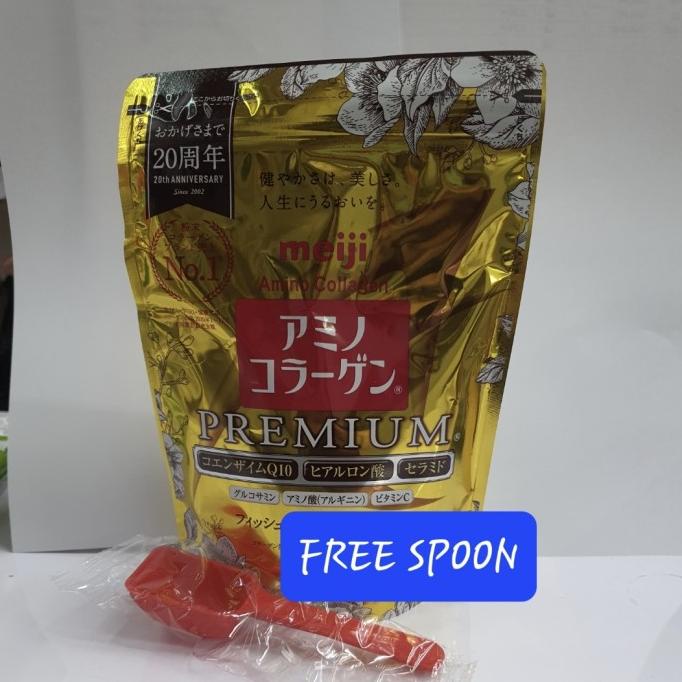 Jual Meiji Amino Collagen Premium Refill 214g & Can 200g | Shopee Indonesia
