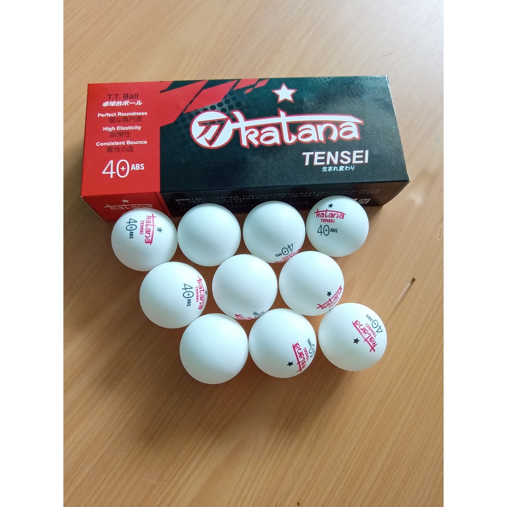 Jual Bola pimpong katana tensei isi 10 original/bola tennis meja katana | Shopee Indonesia