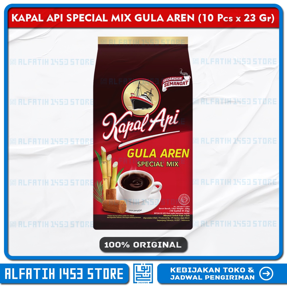 Jual KAPAL API Special Mix Gula Aren (10 pcs x 23 gr) | Shopee Indonesia