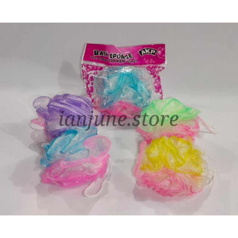 Jual Spons Mandi 2 Warna 30gram / Bath Spon Rainbow / Spons Badan ...