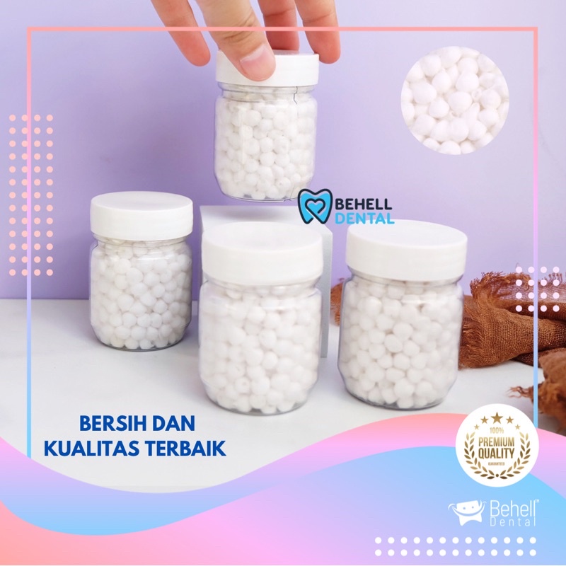 Jual DENTAL COTTON PALLET KAPAS TAMBAL GIGI BERLUBANG - KAPAS ORTHO ...