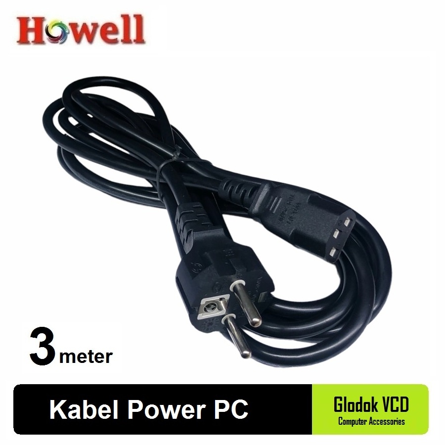 Jual Howell Kabel Power PC CPU 3 x 1mm 3M | Shopee Indonesia
