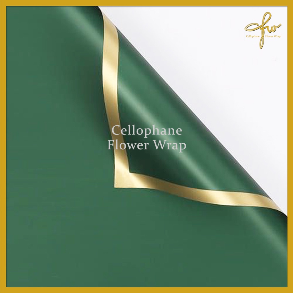 Jual Kertas Buket Gold Line Solid Color Cellophane Flower Wrapping ...