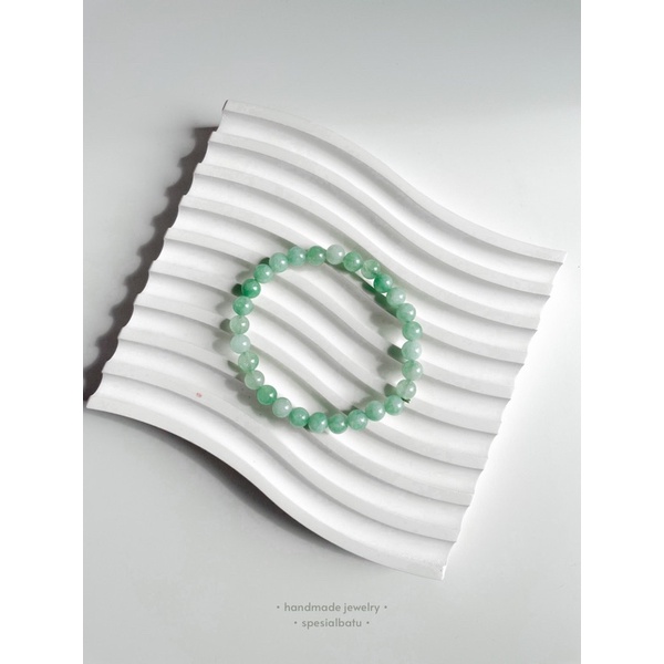 Jual Gelang Batu Alam Giok Kristal Asli Wanita Stone Crystal Bracelet ...