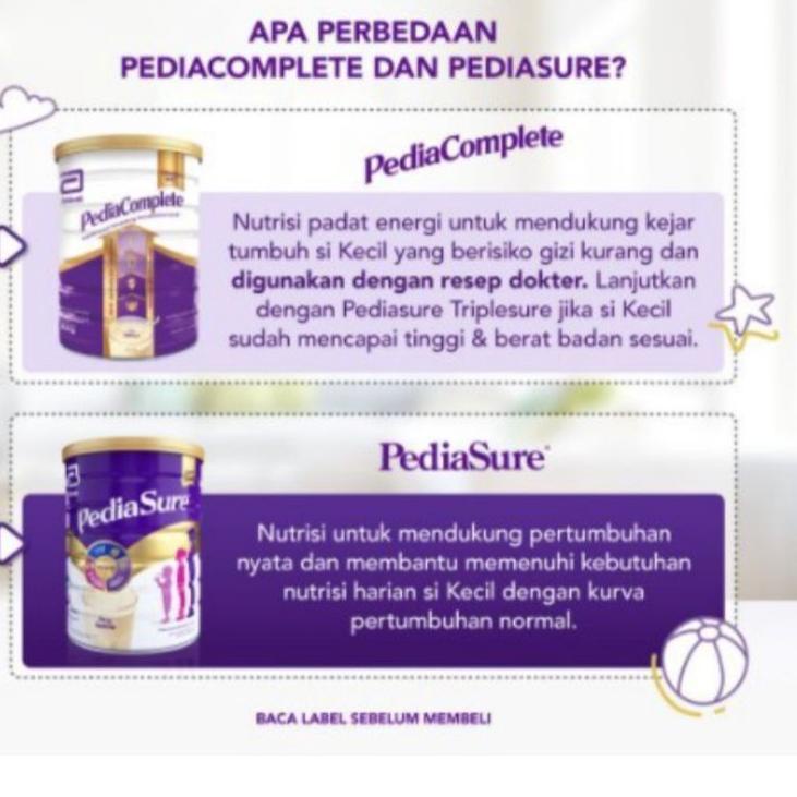 Jual [112] PediaSure Complete Vanila dan Triplesure Vanila , Classic Milky & Coklat 400 gr ...