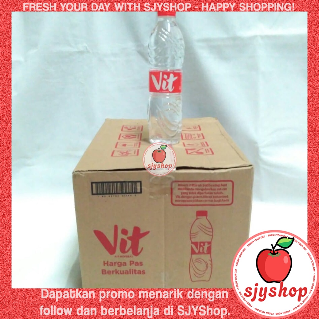 Jual VIT Botol Air Mineral 550 ml / 1 dus isi 24 pcs / ready INSTANT / Produk Hemat - SJYShop ...