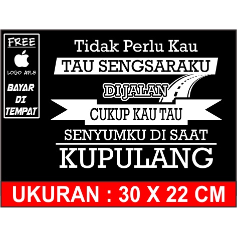 Jual Stiker Tulisan Kata Kata Lucu Cutting sticker Mobil stiker tulisan ...