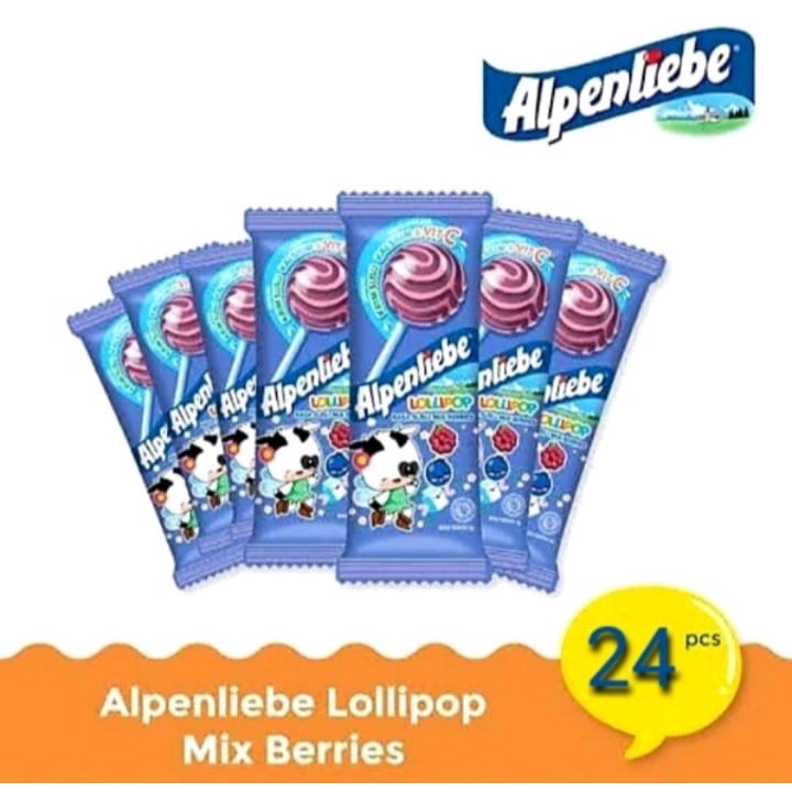 Jual Alpenliebe Lollipop Mix Berries | Isi 24 Pcs | Shopee Indonesia