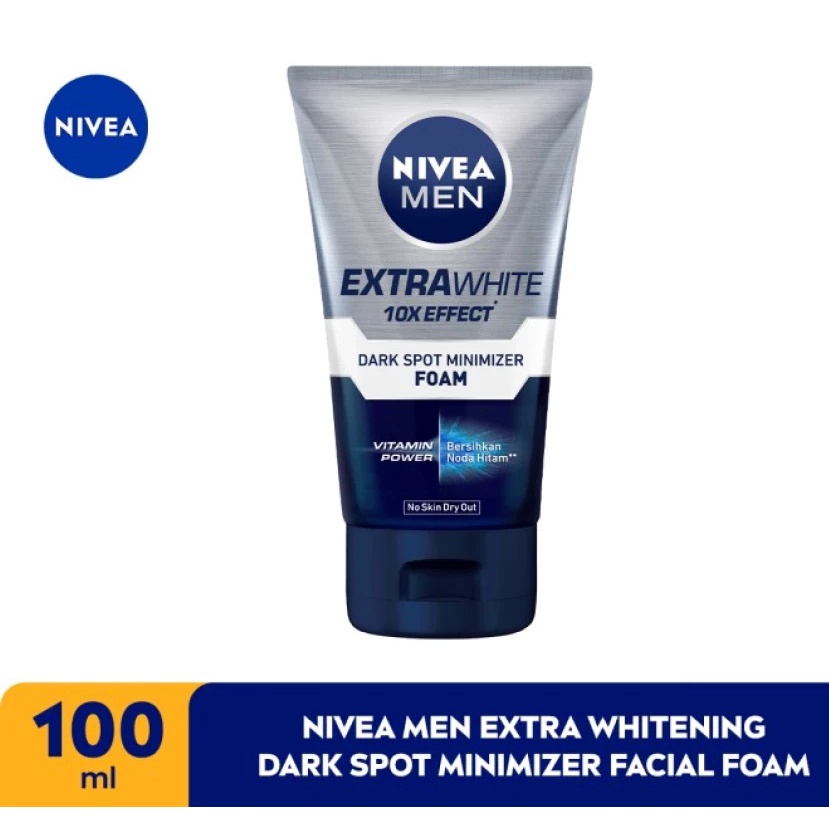 Jual Nivea Men Extra Bright Dark Spot Minimizer Foam 100ml | Shopee Indonesia