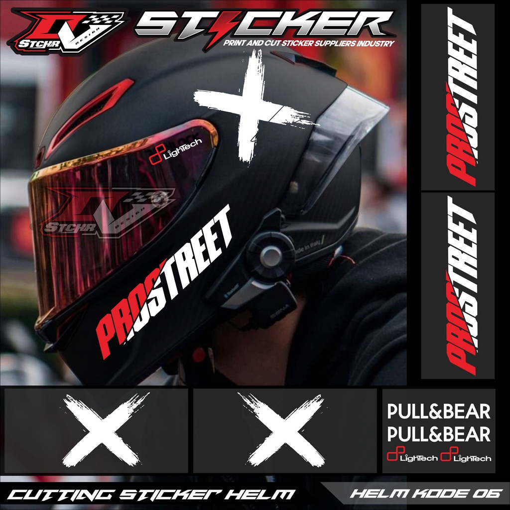 Jual sticker helm-stiker helm fullface KYT RSV NHK INK-cutting stiker ...
