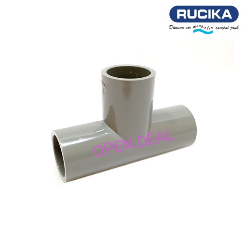 Jual Tee AW 1" RUCIKA / T 1 inch AW Pvc / Leter T 1 in AW / Tee Sambung 1 in | Shopee Indonesia