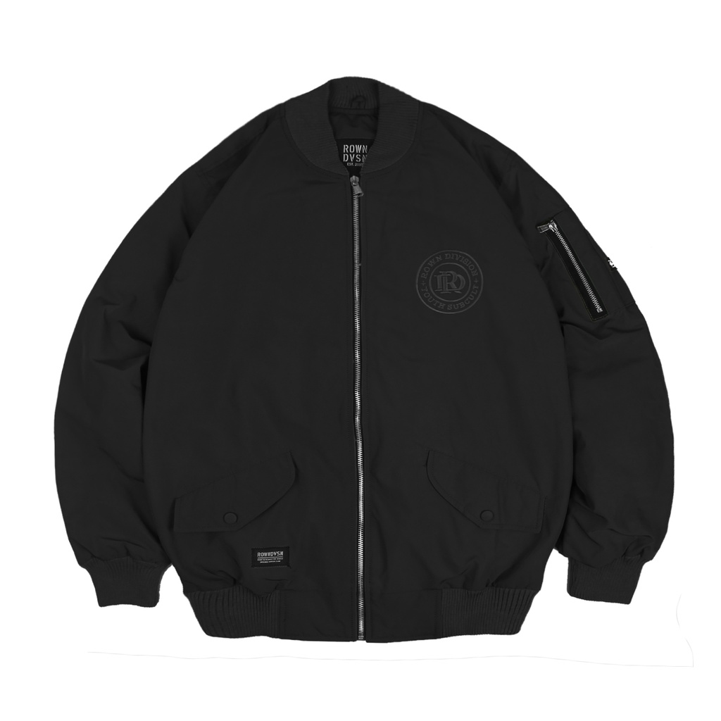 Jual Rown Division Jaket Bomber Hitam - ROWNDVSN Upton Black | Shopee ...