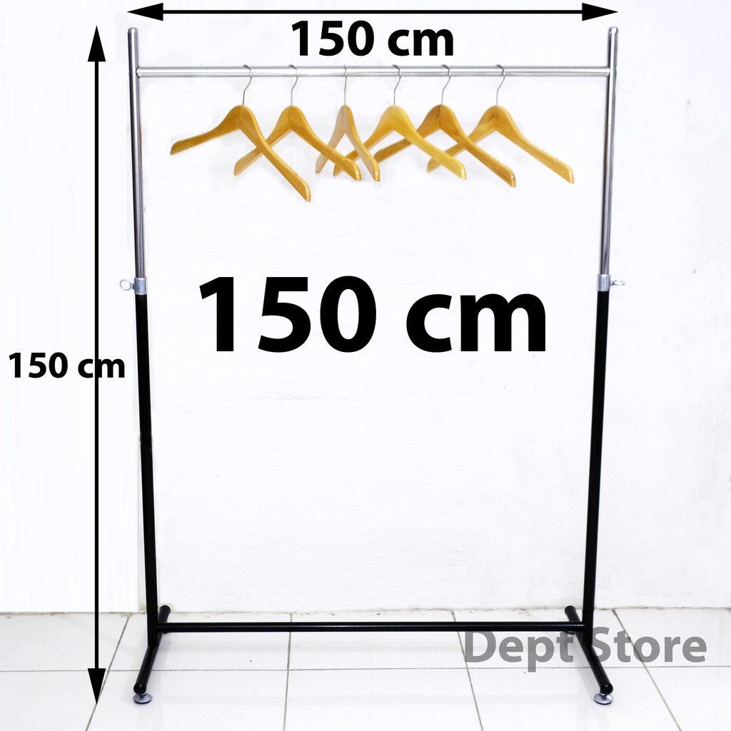 Jual Rak Gantungan Baju 150 cm Stand Rak Gantung Hanger Pakaian ...