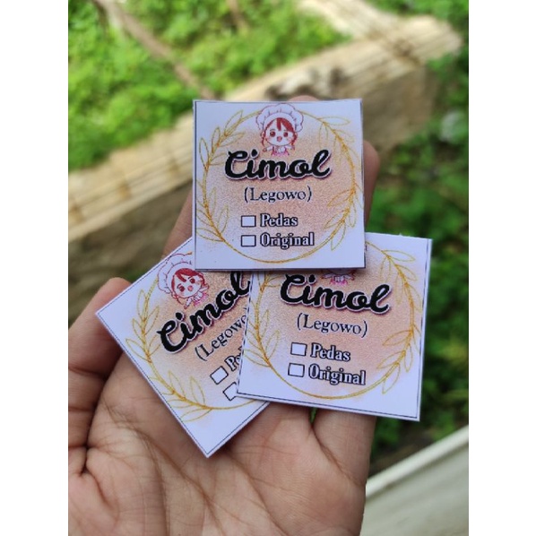 Jual STIKER logo makanan cimol bisa req + Desain | Shopee Indonesia