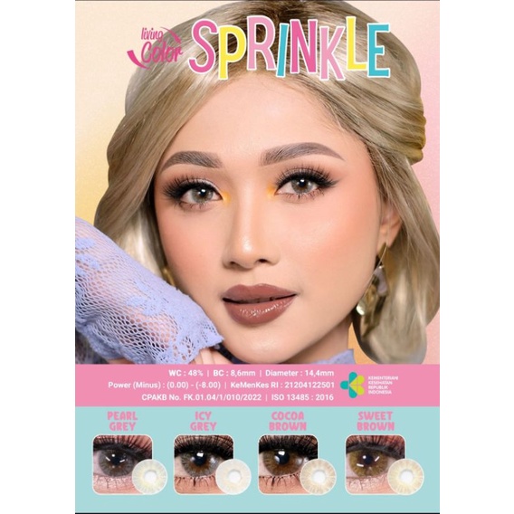 Jual Softlens LIVING COLOR SPRINKLE 14.4 MM by IRISLAB / Softlen Soflen ...
