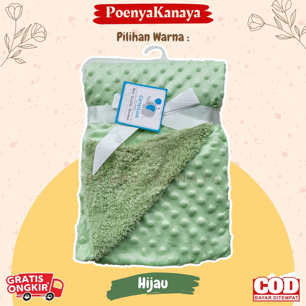 Jual Selimut Bayi Fleece Minky Dot Bubble Polos AK02 | Shopee Indonesia