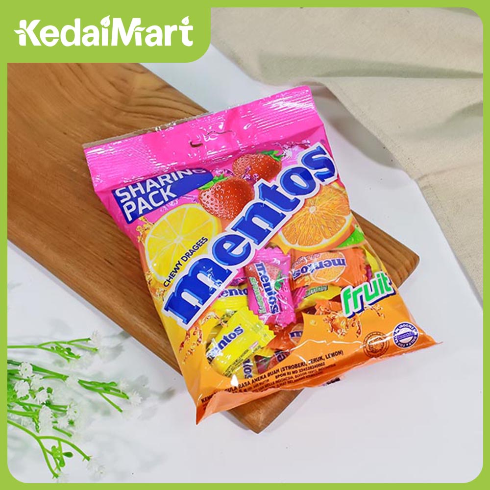 Jual Mentos Fruit Bag 121.5 Gram Isi 45 Pcs | Shopee Indonesia
