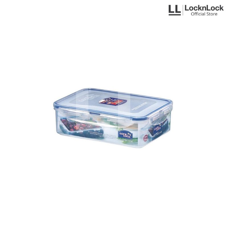 Jual LocknLock Rectangular Short Food Container 1.6Ltr HPL824 Kotak ...