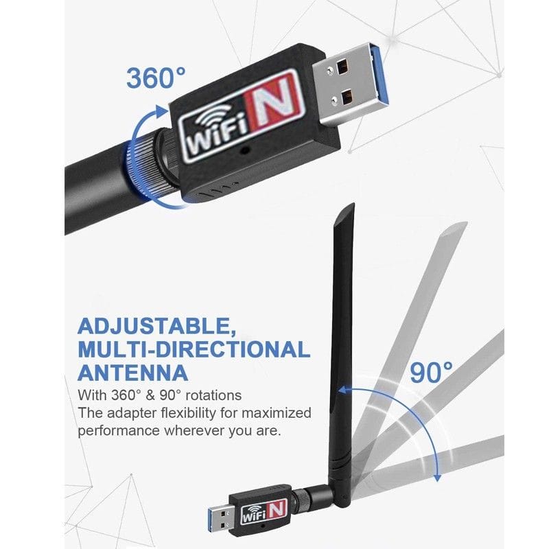 Jual USB Wifi Adapter 300 Mbps + ANTENA Wireless Portable 2.0 NEW ...
