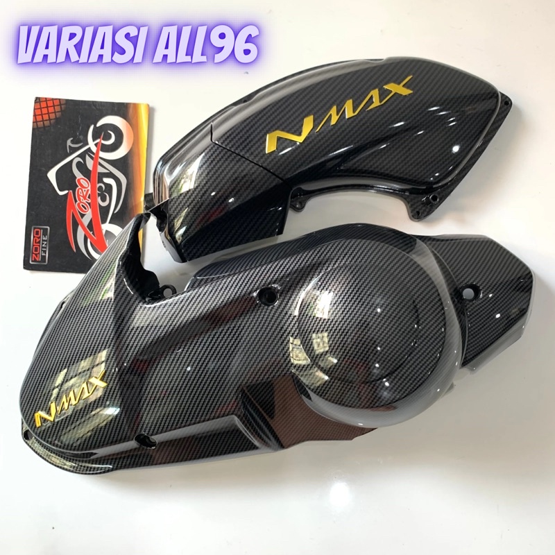 Jual Paket Cover Carbon Cvt+filter Nmax Old / Lama 1set Carbon Import ...