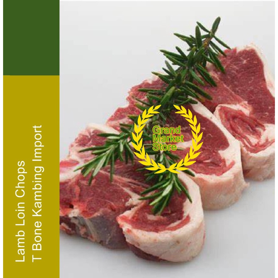 Jual Lamb Loin Chops T Bone Daging Kambing Import Beku Frozen | Shopee ...