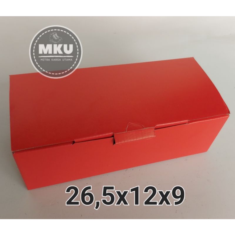 Jual Kardus Box Dus Sepatu 26,5x12x9cm Merah | Shopee Indonesia