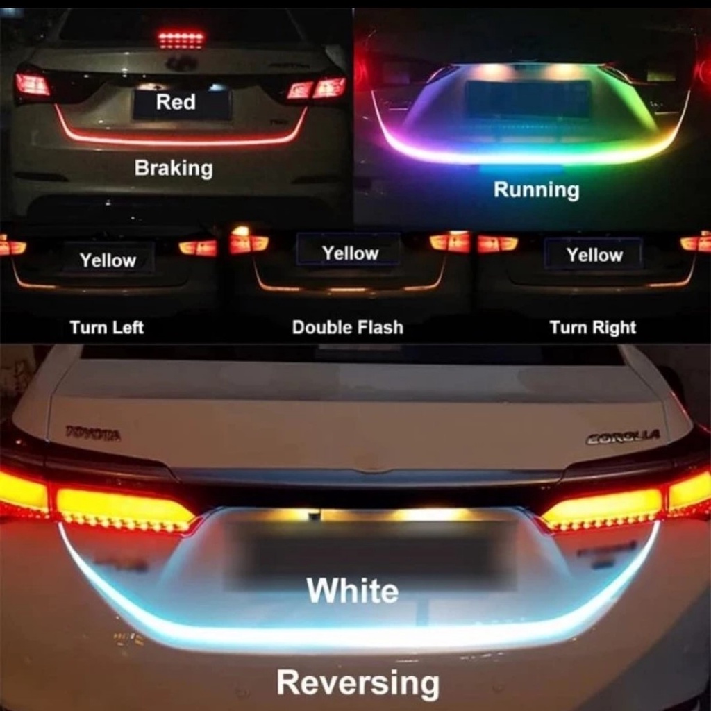 Jual Lampu LED Bagasi Mobil Strip RGB Waterproof Stop Sein Signal ...