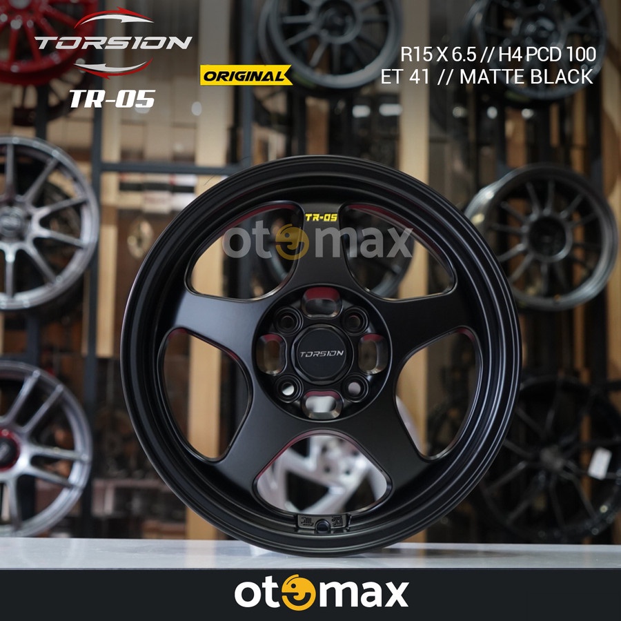 Jual Velg Mobil Torsion TR05 Ring 15 Matt Black | Shopee Indonesia