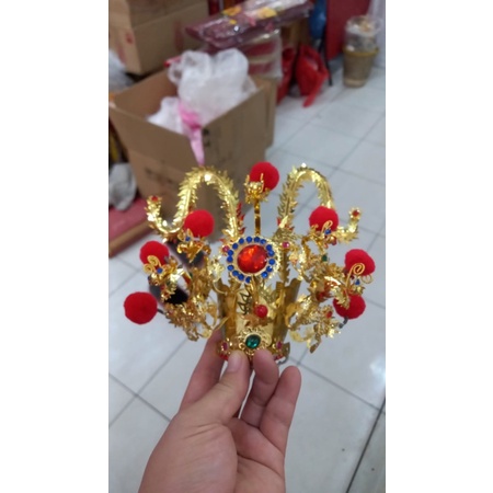 Jual Topi/ Mahkota Dewa Nacha Naca Tai Sing Kera Sakti 19 inch | Shopee ...