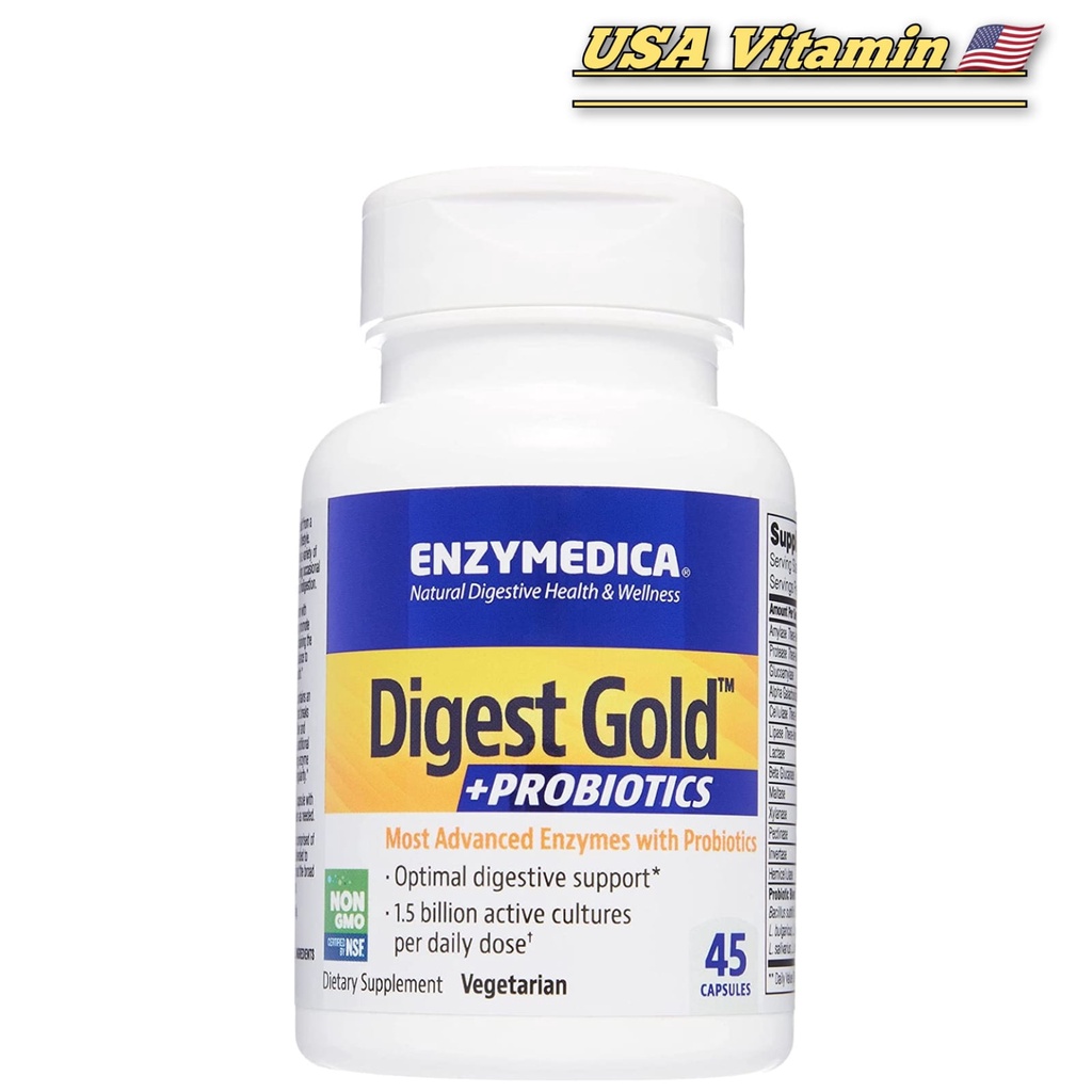 Jual Enzymedica Digest Gold + Probiotics,Probiotic,Probiotik 45,90 ...