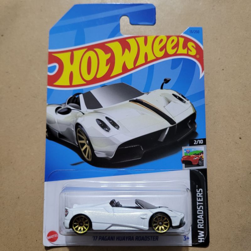 Jual HOT WHEELS '17 PAGANI HUAYRA ROADSTER / HW ROADSTERS [ WHITE ] | Shopee Indonesia