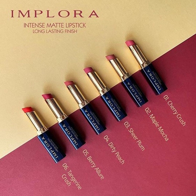 Jual Lipstik IMPLORA Lip Matte Intense Original BPOM LIpstick Tahan ...