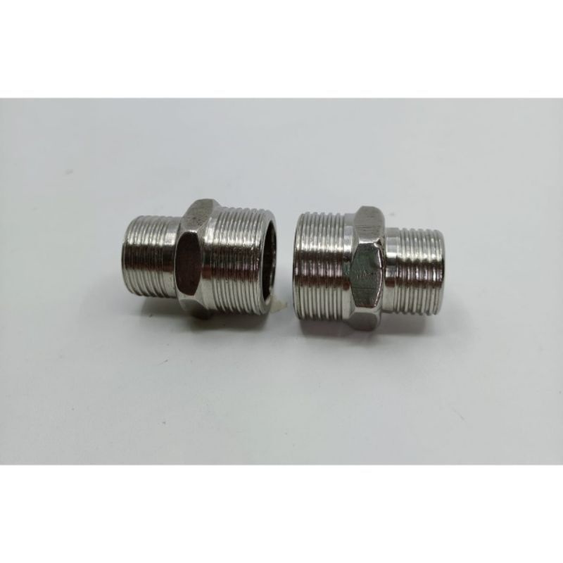 Jual sambungan drat luar 1/2 dalam 3/4 stainless / sambungan drat luar | Shopee Indonesia