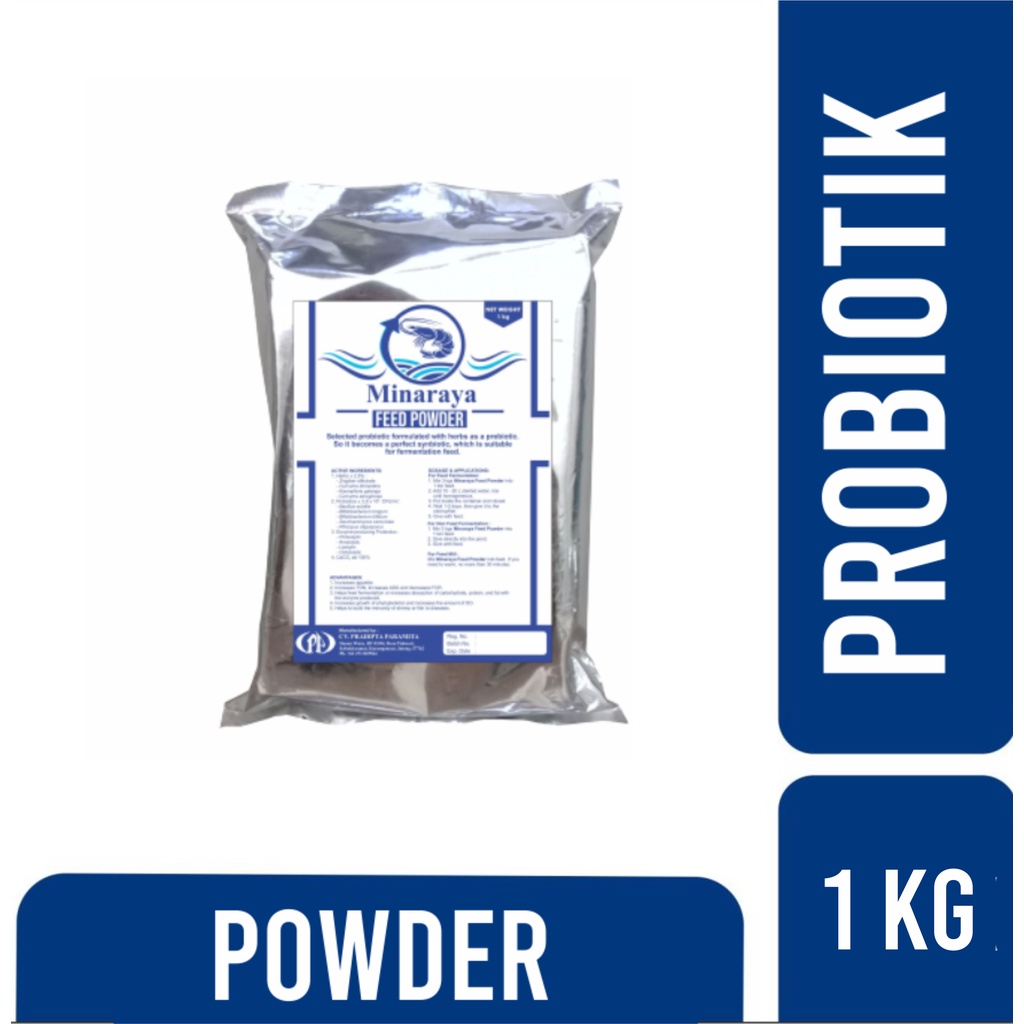 Jual Minaraya Udang Feed Powder (1kg) Fermentasi Pakan Udang dan ikan ...