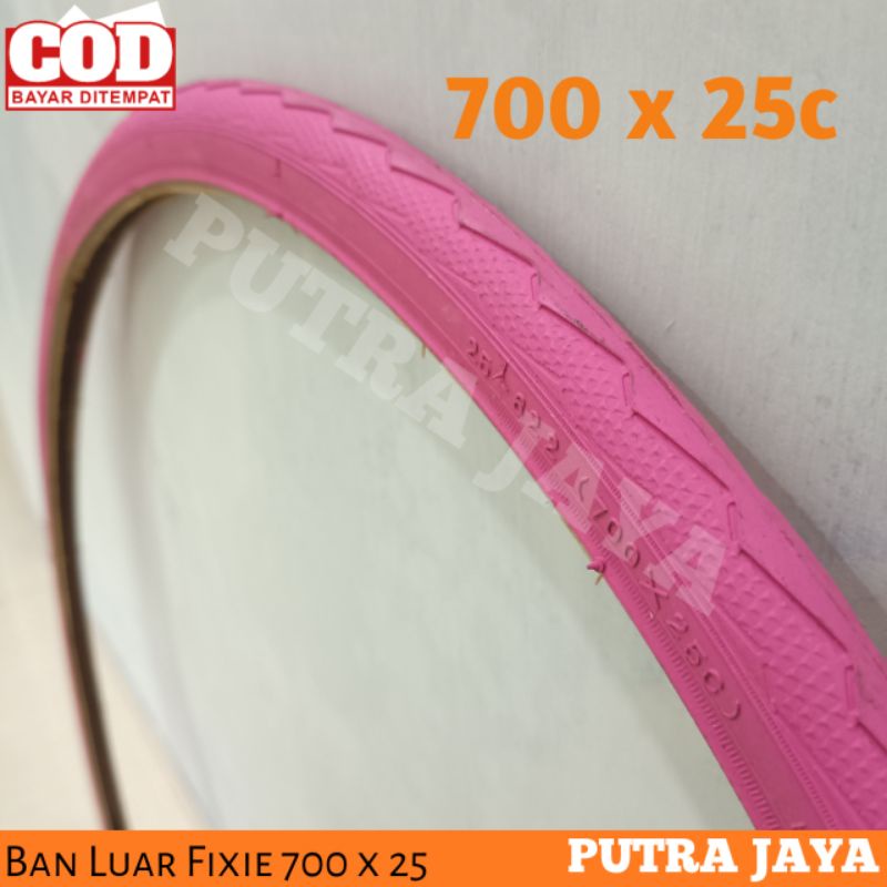 Jual Ban luar Sepeda Fixie 700 x25c Road Bike Ban Sepeda 700 x 25c Merah Ban Sepeda balap Ban ...