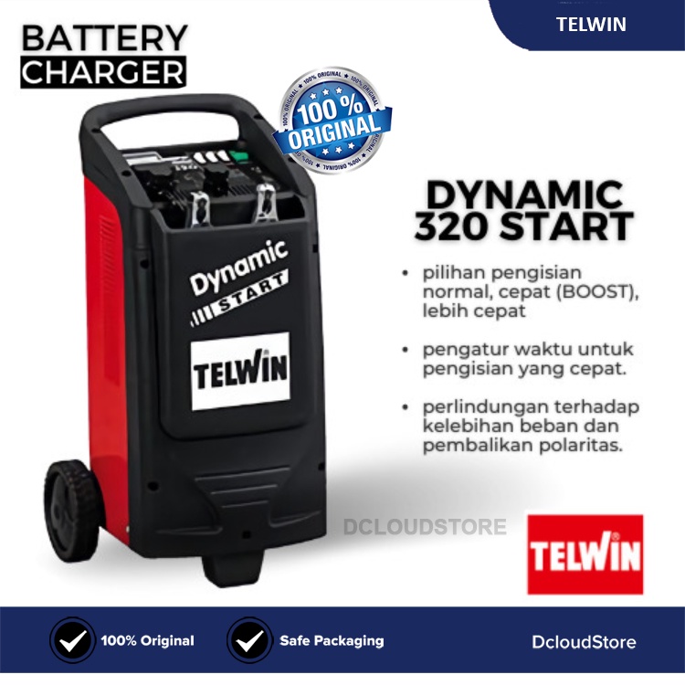 Jual Baterai Charger Telwin Dynamic 320 Start Mobil Truk Truck Batre ...