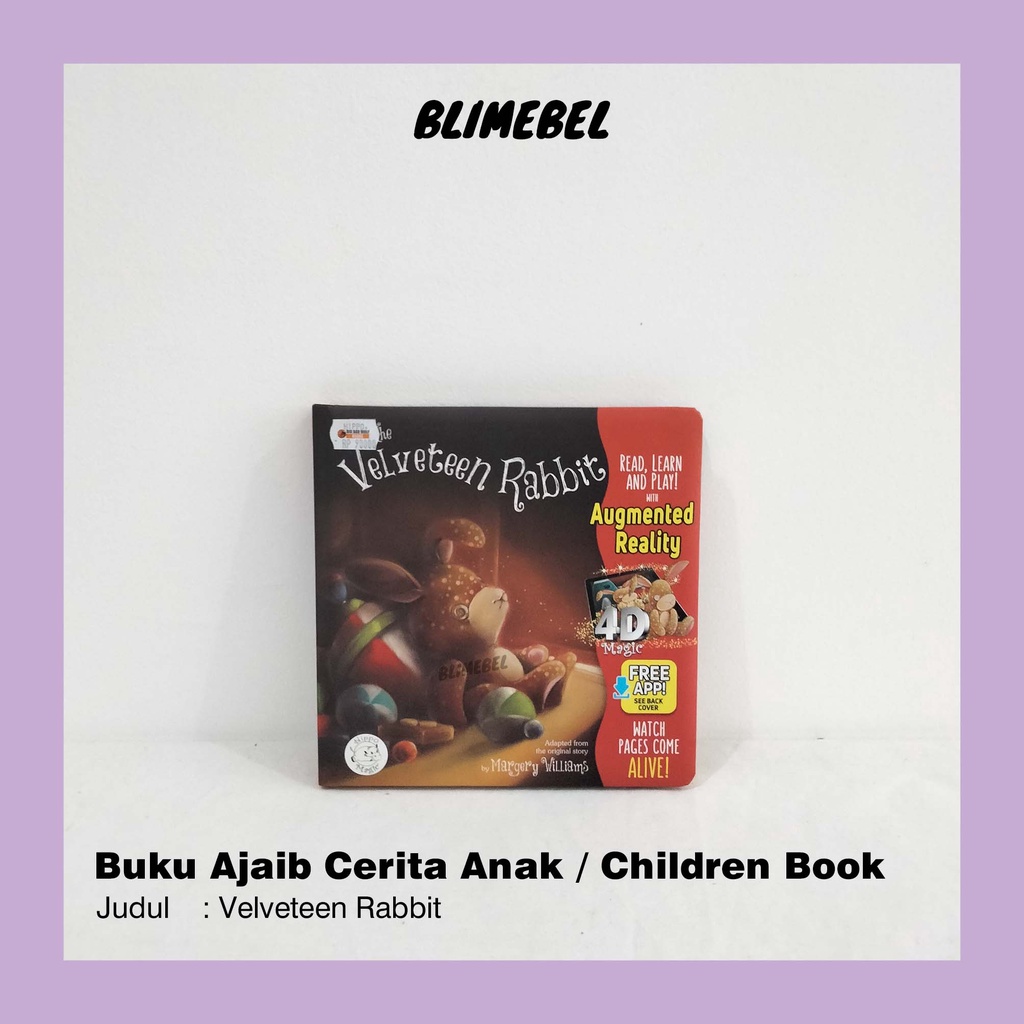 Jual Buku Ajaib Cerita Anak Augmented Reality (AR) Velveteen Rabbit ...