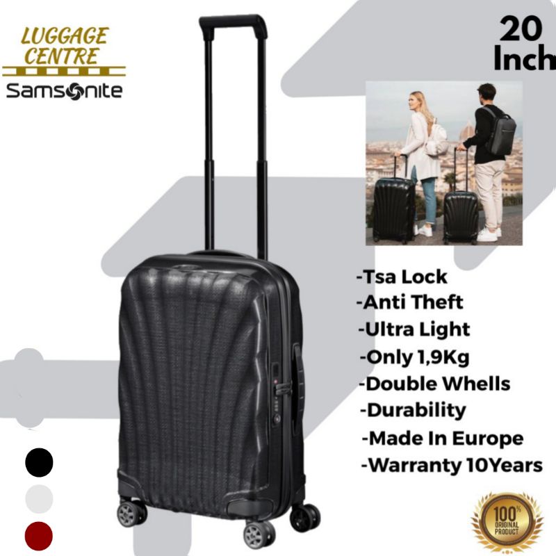 Jual Koper Samsonite C Lite 20 inch Small Cabin Original | Shopee Indonesia