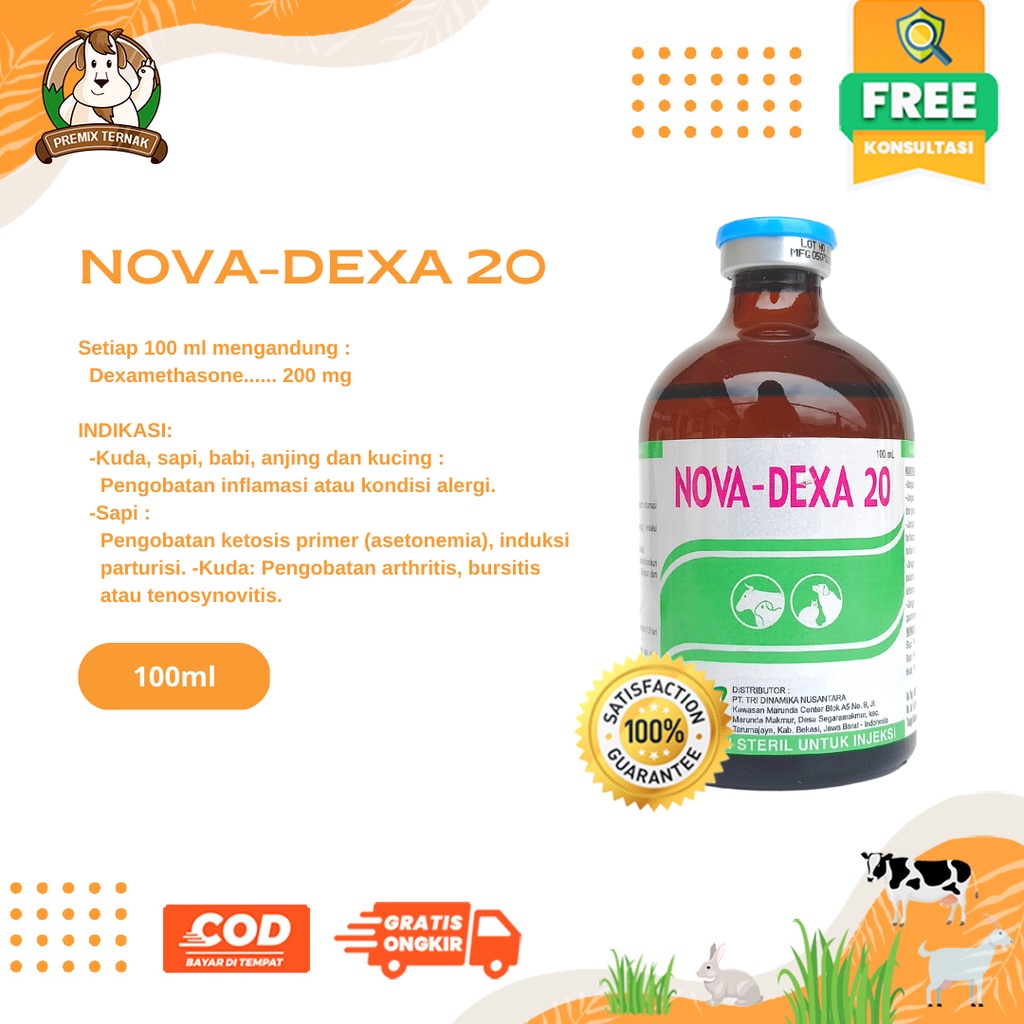Jual NOVA DEXA 100ml - Obat Anti Inflamasi untuk Hewan Ternak | Shopee ...