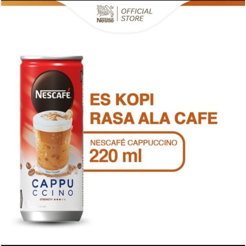 Jual Nescafe Coffee Kopi Kaleng Rasa Cappuccino 220 Ml | Shopee Indonesia