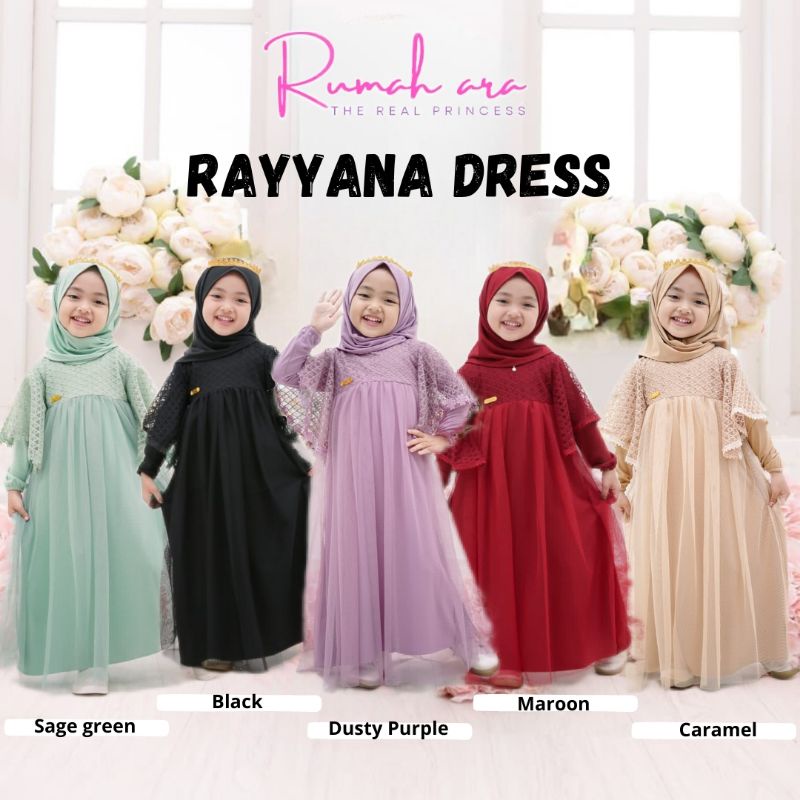 Jual RAYYANA DRESS ORIGINAL RUMAH ARA (GRATIS JILBAB) | Shopee Indonesia