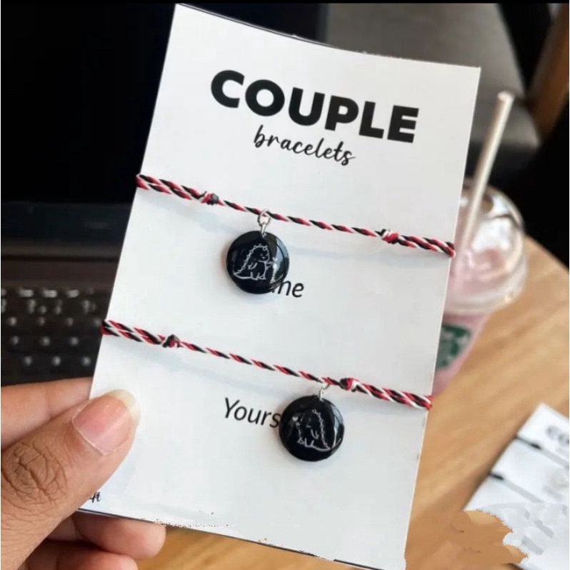 Jual {2PCs Couple} Gelang Dino Tali ulir Tridatu Tebal 2MM| Gelang ...