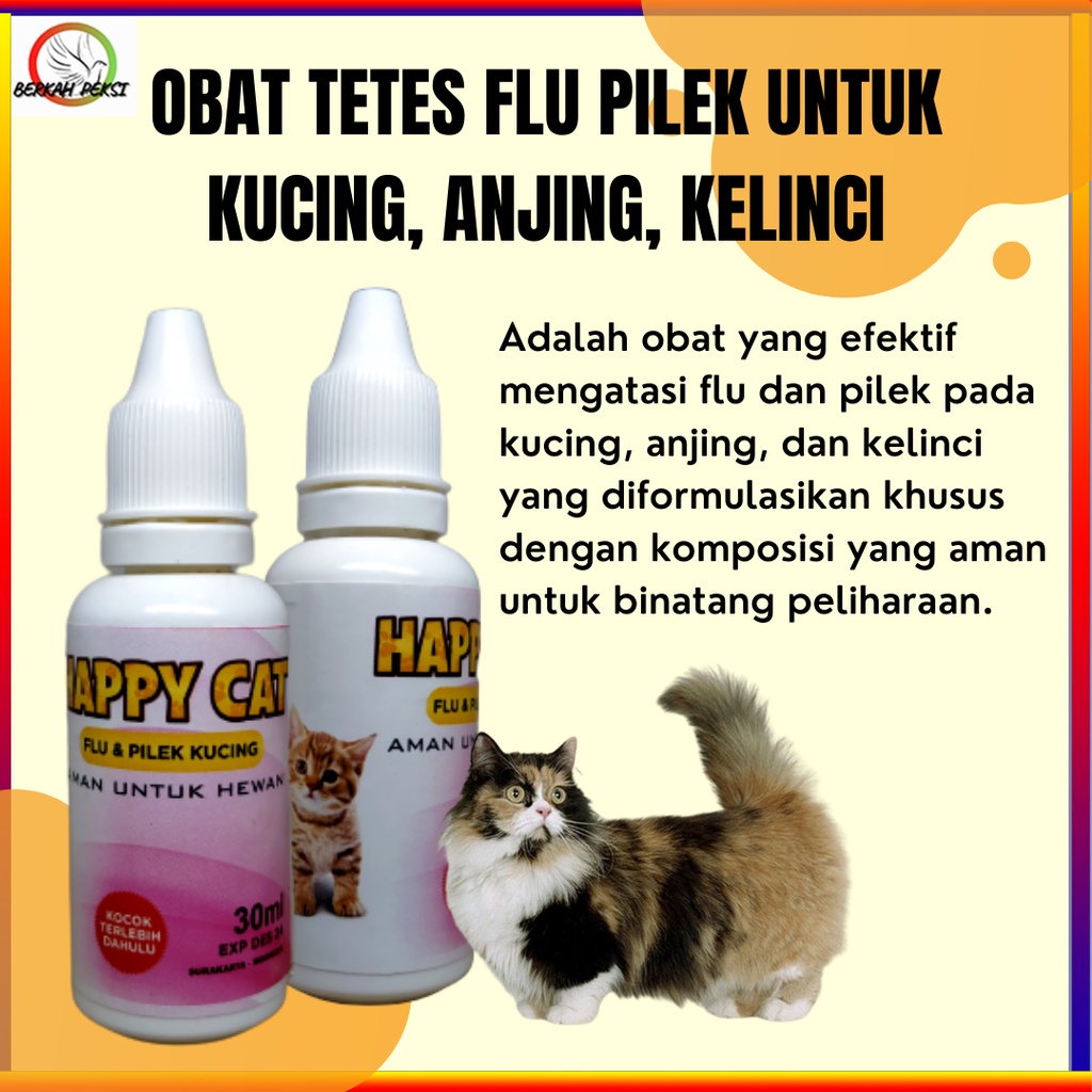 Jual OBAT TETES FLU BATUK MENYEMBUHKAN PILEK BATUK PADA KUCING HAPPY ...