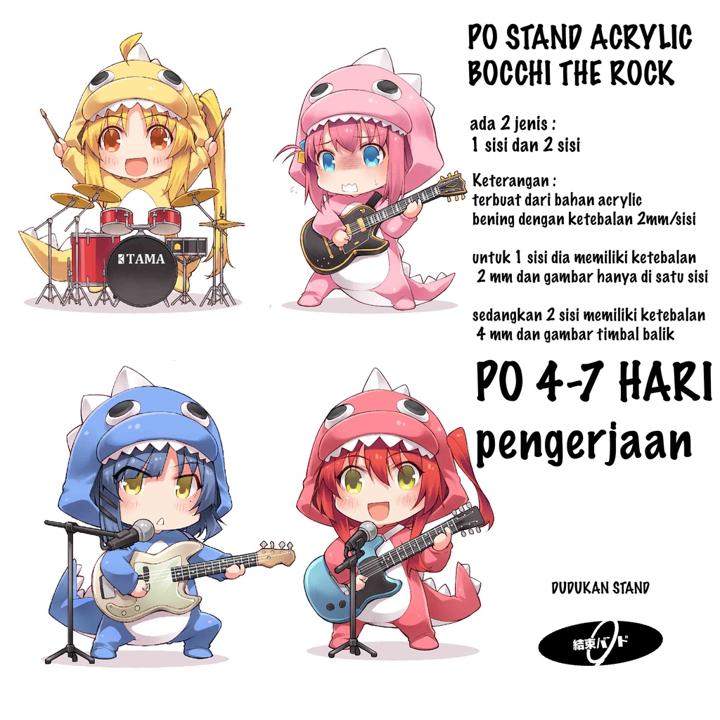 Jual PO STAND ACRYLIC BOCCHI THE ROCK | Shopee Indonesia