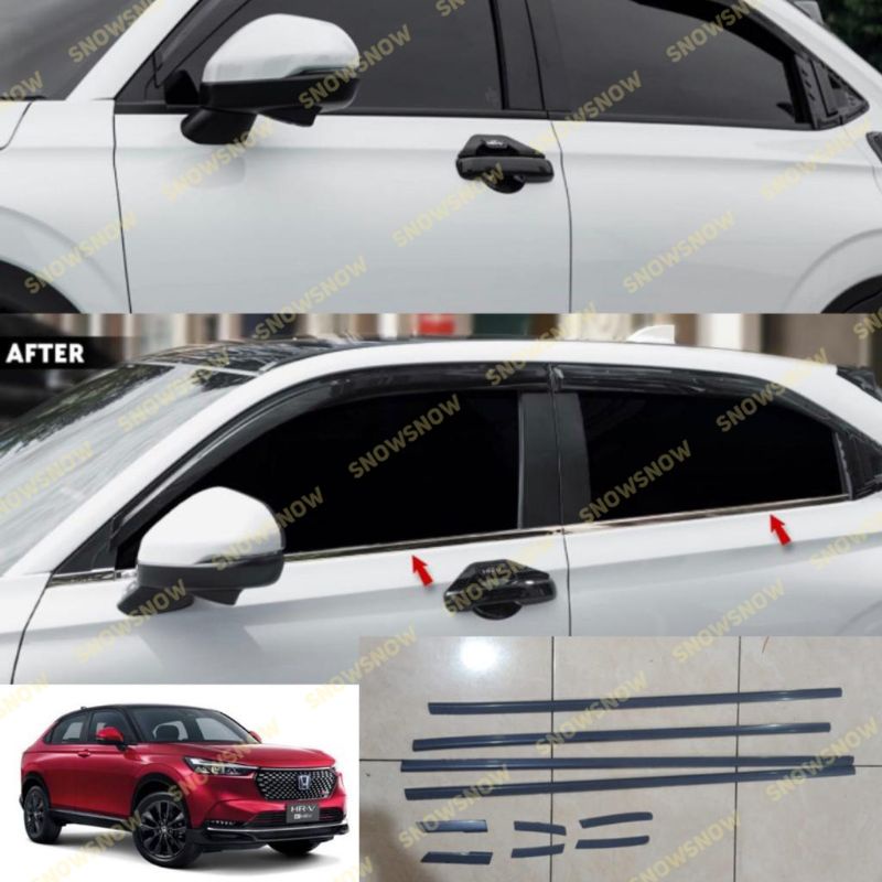 Jual List Kaca Samping Honda Hrv 2022 2023 2024 UP Chrome | Shopee ...