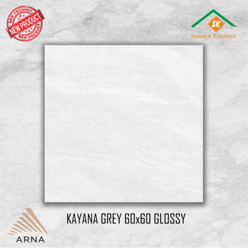 Jual Granite lantai 60x60 kayana grey / arna / glossy | Shopee Indonesia