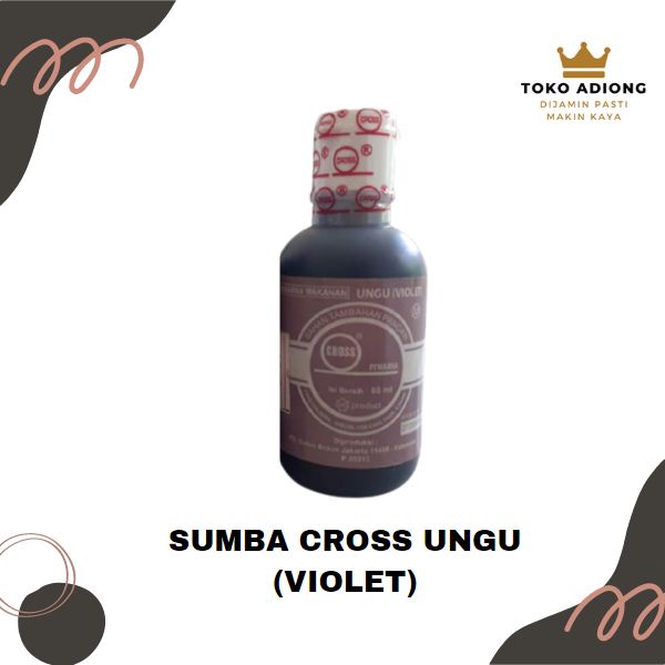 Jual PEWARNA MAKANAN CROSS - LIQUID ICING UNGU ( VIOLET ) - BAHAN ...