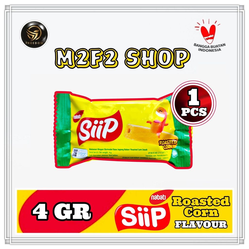 Jual Snack Nabati Siip Roasted Corn Camilan Rasa Jagung Bakar - 4 gr ...